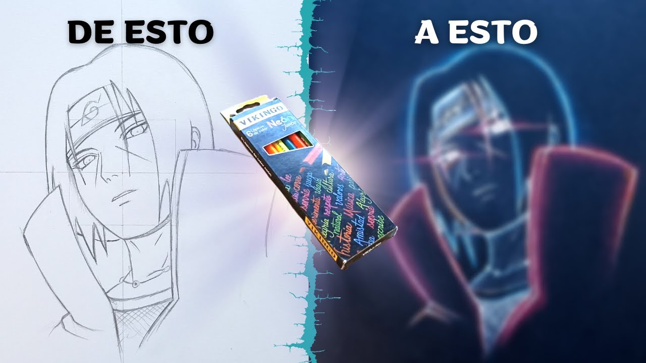 😨 TRANSFORME MI DIBUJO USANDO COLORES NEON - EL RESULTADO TE DEJARA ...