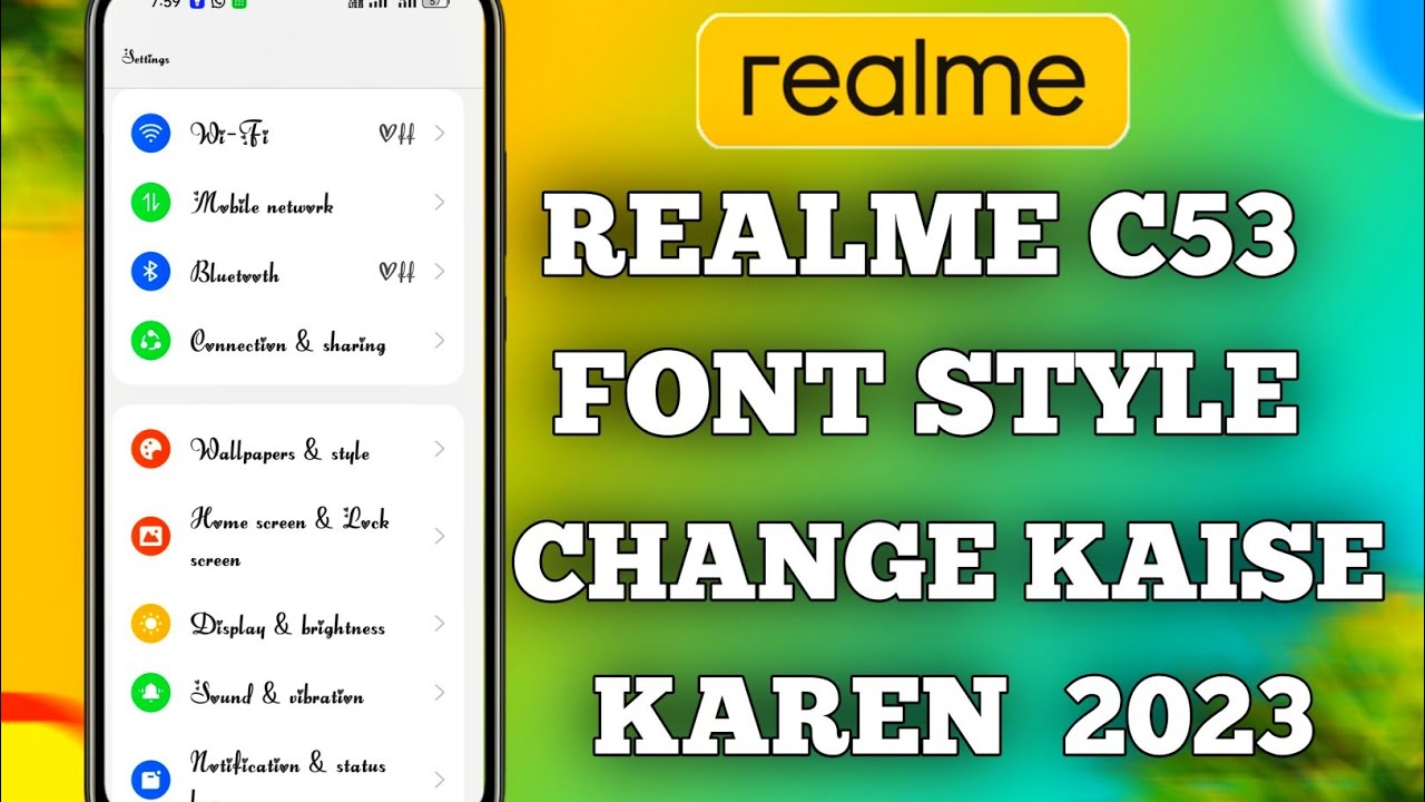 Realme C53 How To Change Font Style In Realme C53 Font Change Kaise realme-c53-how-to-change-font-style-in-realme-c53-font-change-kaise