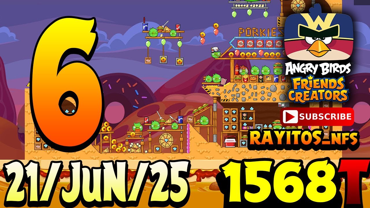 Angry Birds Friends Level 6 Tournament 1568 Highscore POWER-UP ...