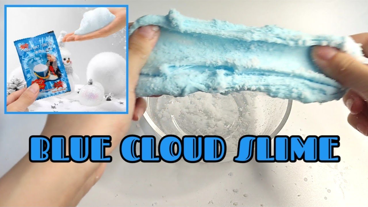 BLUE CLOUD SLIME || DIY SLIME PHILIPPINES - YouTube