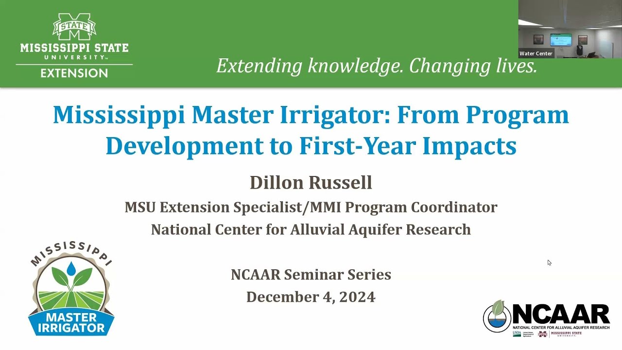 Mississippi Master Irrigator: From Program Development to First-Year ...
