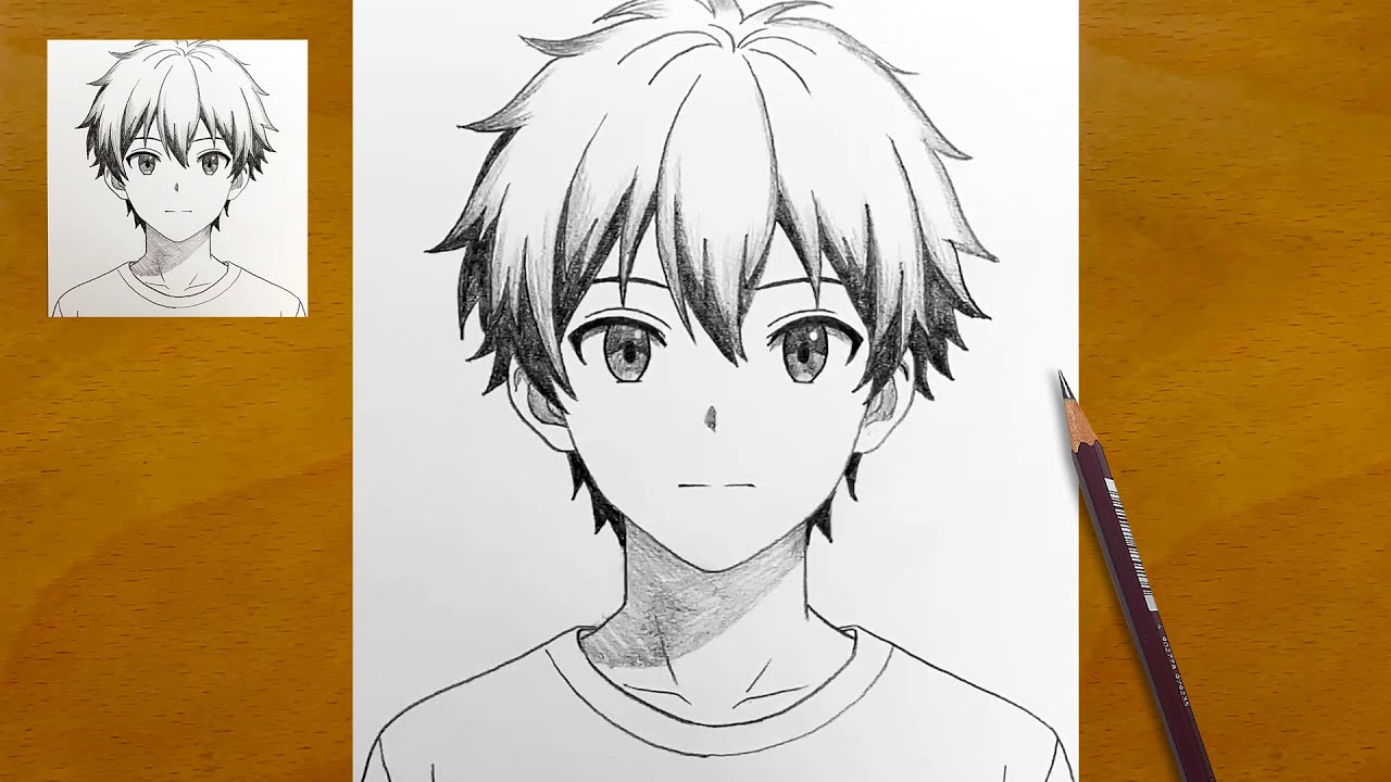 How to Draw an Anime Boy Step by Step || Original Anime Character ...