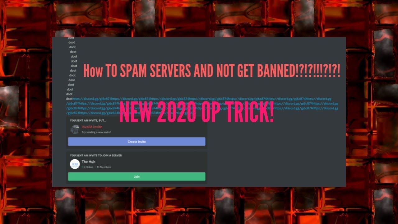 How to SPAM DISCORD SERVERS WITHOUT GETTING BANNED NEW 2020 OP TRICK ...