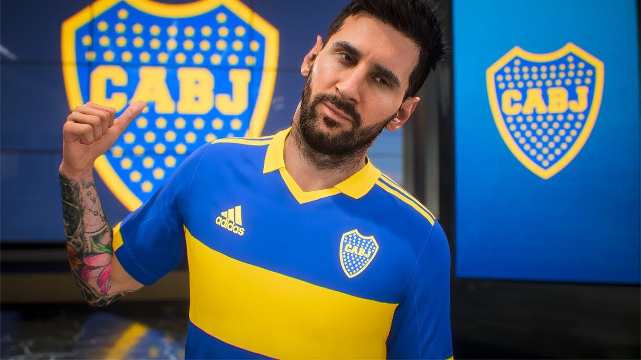 Llega LIONEL MESSI a BOCA (Modo Carrera) - YouTube