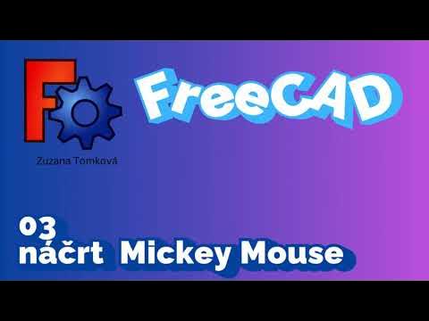 FreeCAD 03 Mickey Mouse - YouTube