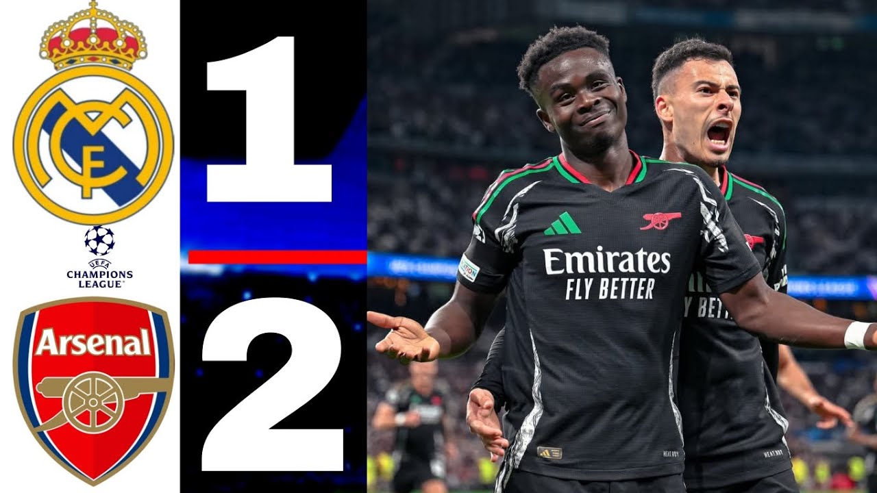 Real Madrid vs Arsenal 1-2 | All Goals & Highlights | Arsenal Advance ...
