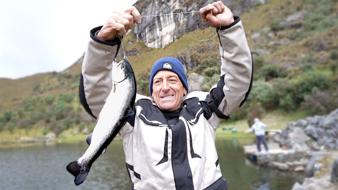 Pescando Truchas Gigantes a 4200 m.s.n.m en el ECUADOR - YouTube