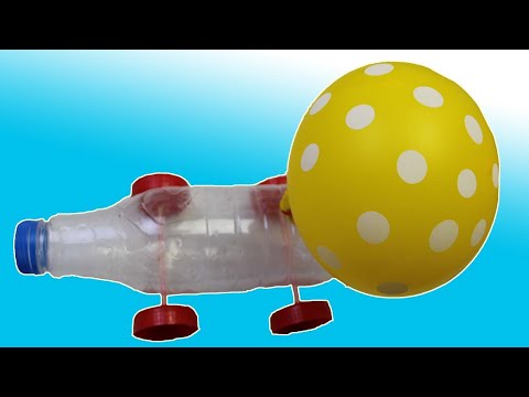 How to make a Simple Balloon Powered Car | DIY Air Powered Car ...
