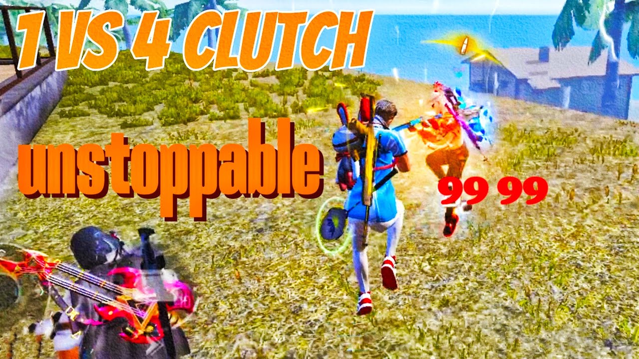 1VS 4 clutch BR Rank push Unstoppable gameplay - kishor ff 77 - YouTube