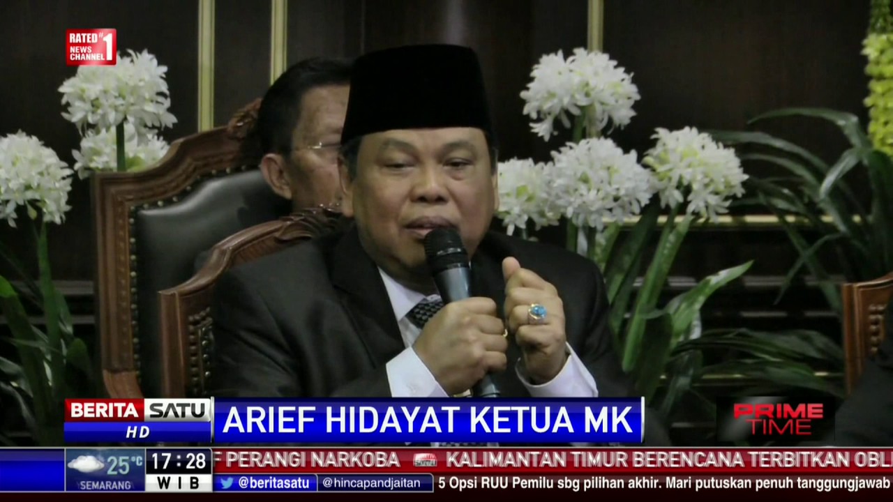 Arief Hidayat Terpilih Kembali Jadi Ketua MK - YouTube