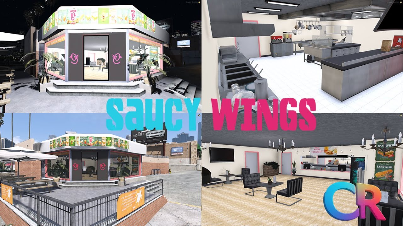 Saucy Wings – Custom Restaurant MLO for FiveM | Full Interior Preview ...