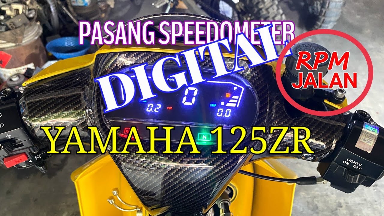 TUTORIAL PEMASANGAN SPEEDOMETER DIGITAL YAMAHA 125Z 125ZR - YouTube