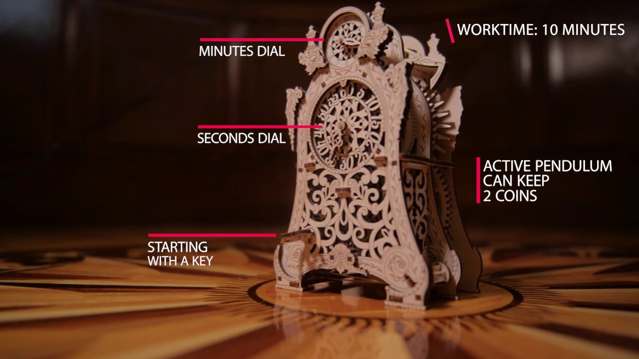 Magic Clock by WOODEN.CITY - YouTube