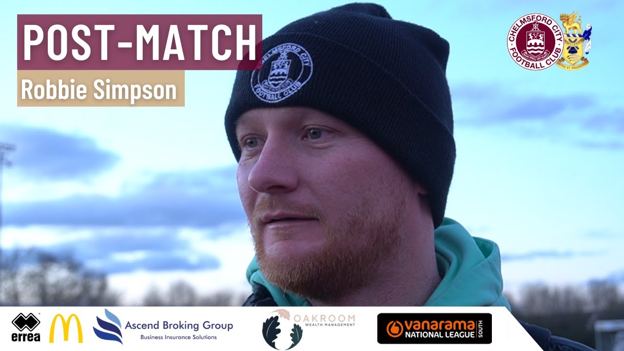 Robbie Simpson post Aveley (H) - YouTube