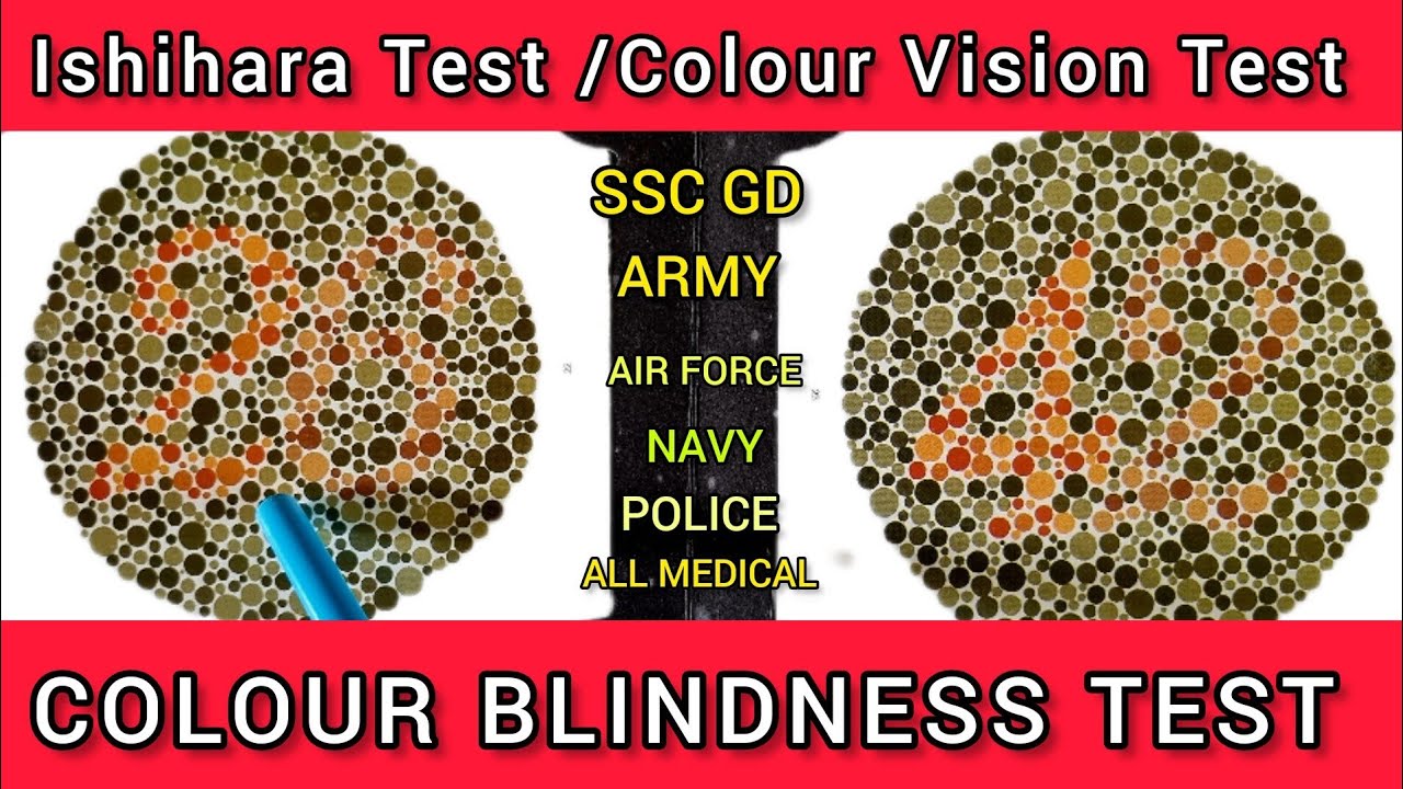 Colour Blindness Test | Ishihara Test | Colour Vision Test | Colour ...