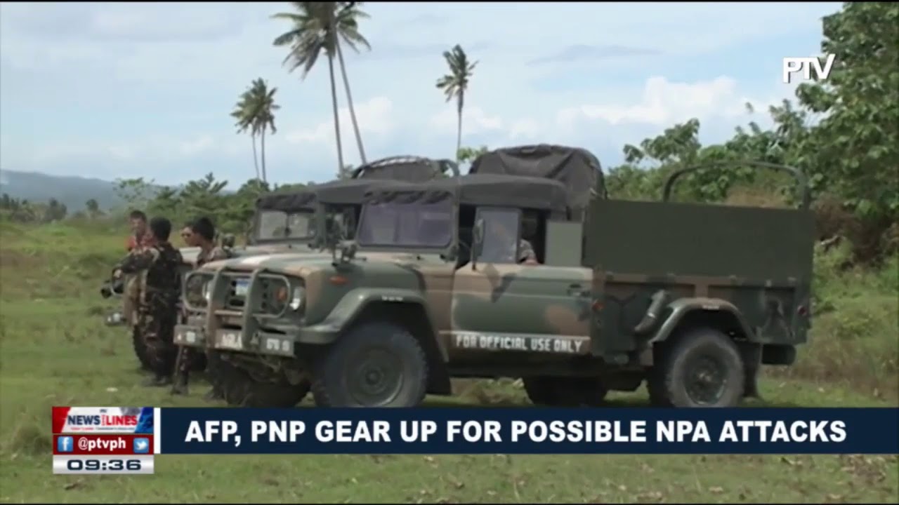 AFP, PNP gear up for possible NPA attacks - YouTube