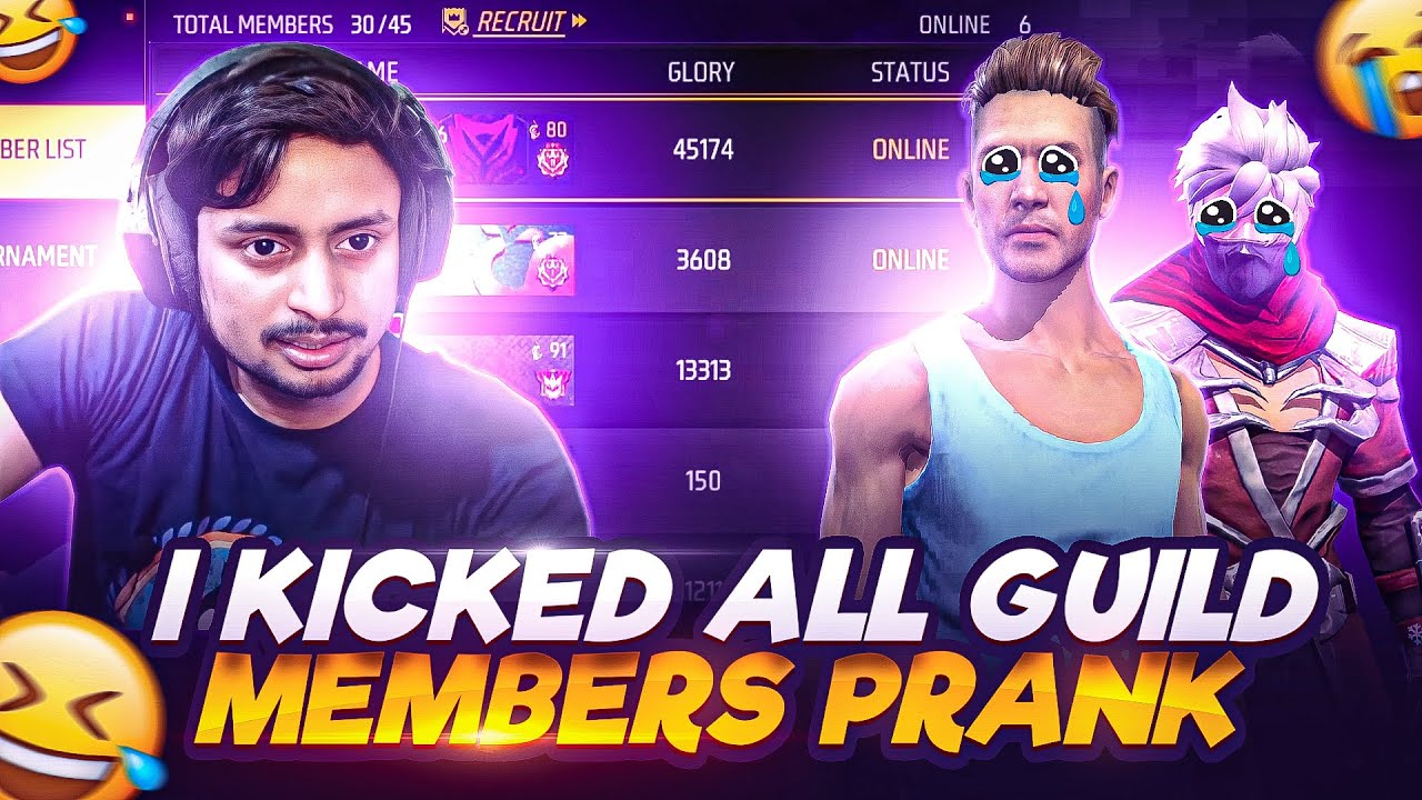 i kicked all guild members from ANGRY YOUTUBER guild 😱 PRANK - YouTube