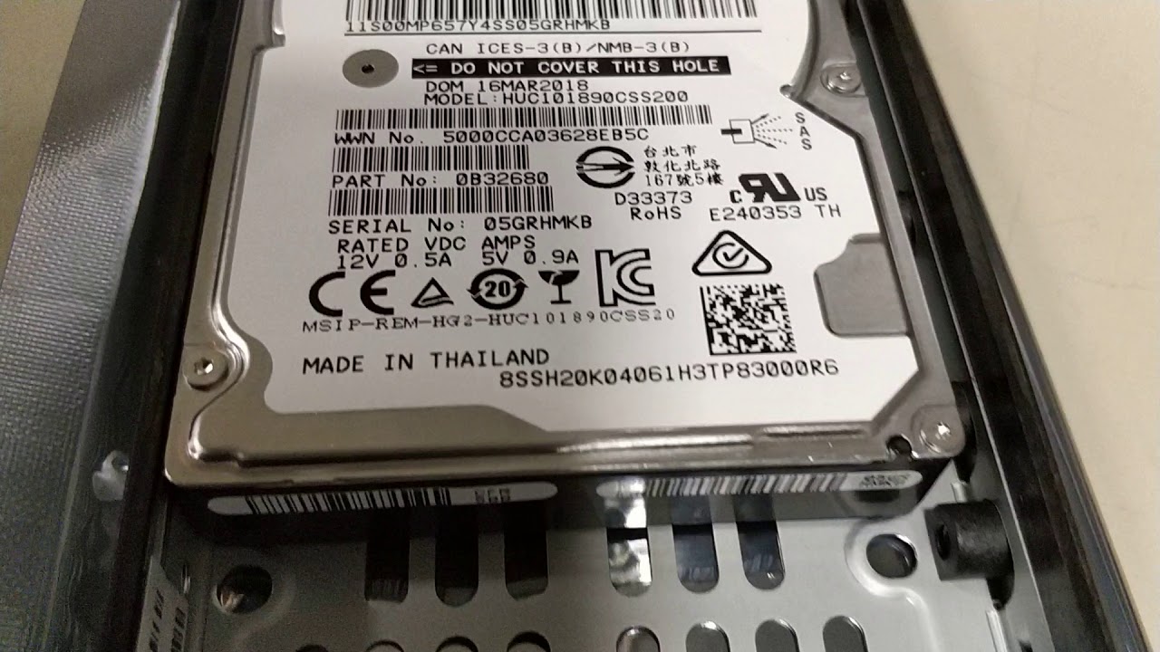 Lenovo Storage 900GB HDD - FRU 01DC417 - YouTube