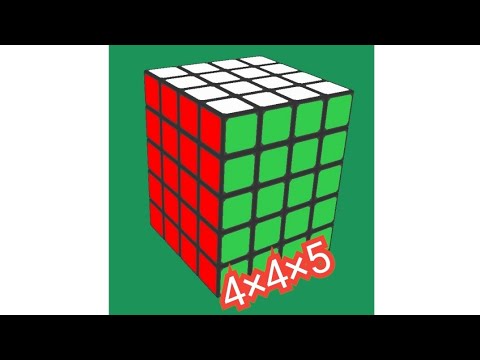 حل المكعب الموشوري 4×4×5 Solve rubik's cube prism square - YouTube