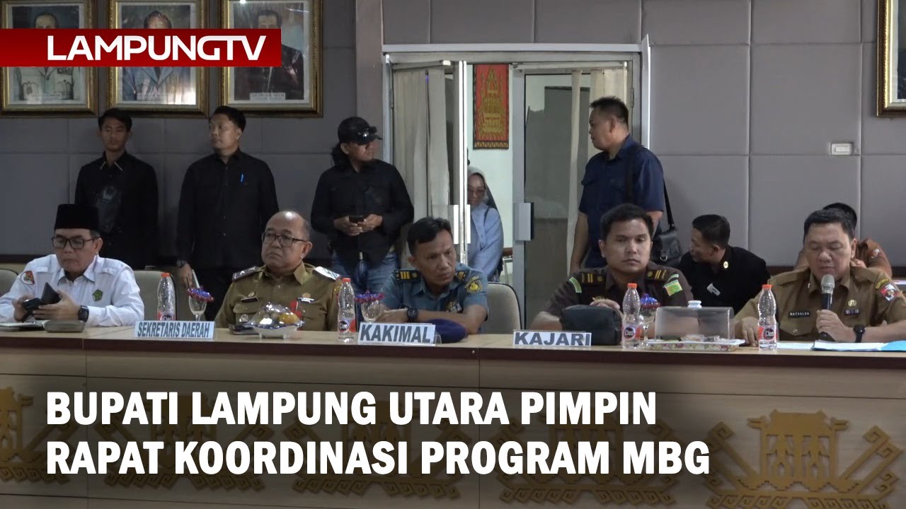 Bupati Lampung Utara Pimpin Rapat Koordinasi Program MBG - YouTube