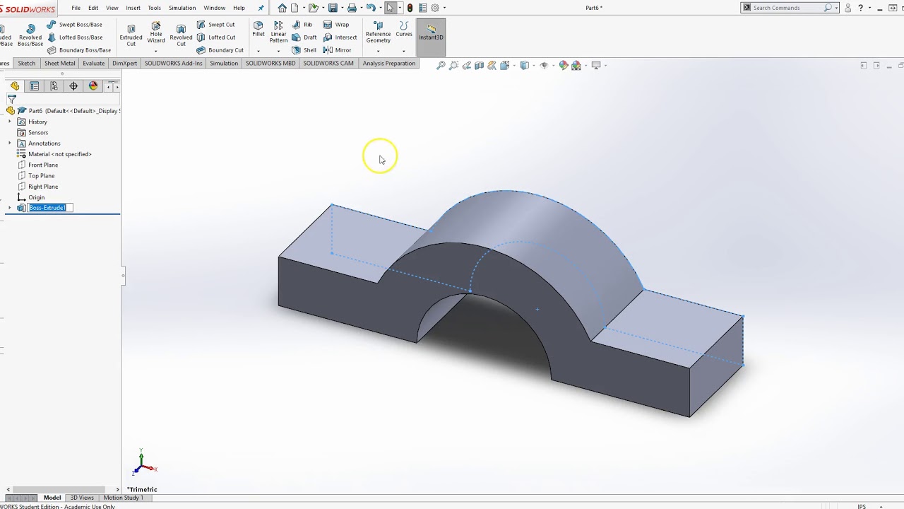 Beginner's Guide to SOLIDWORKS 2018 - Connecting Rod Bottom - YouTube