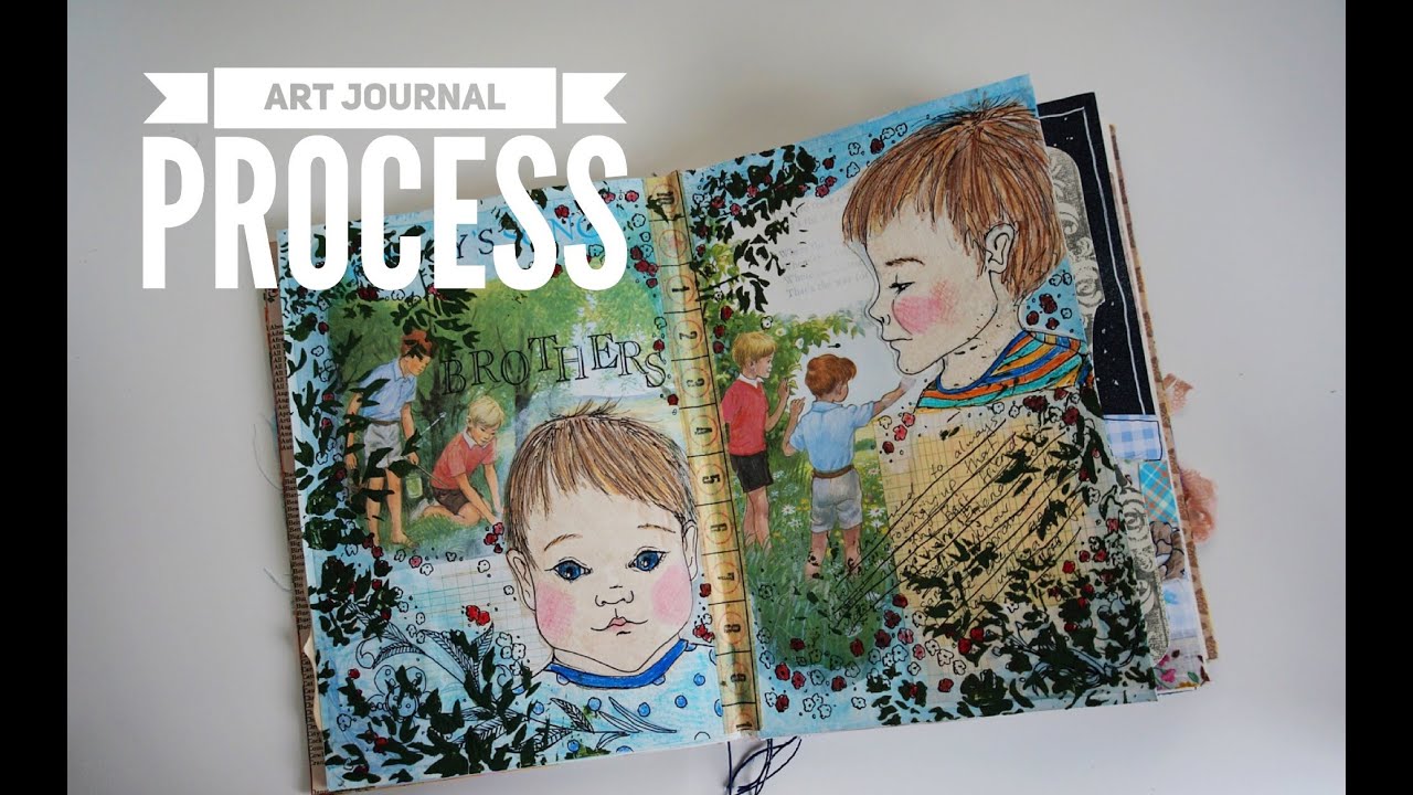 Art Journal Page Process Video (01) - YouTube