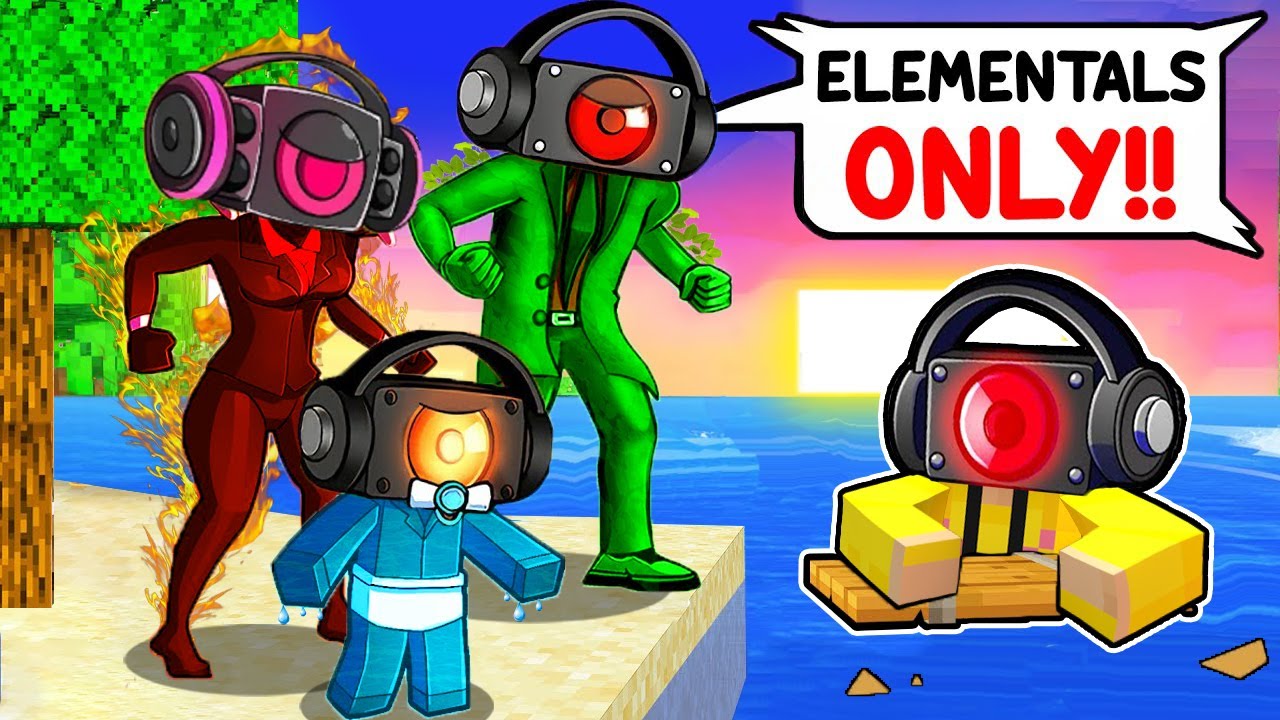 ONE GIRL on ELEMENTAL ONLY Island! - YouTube