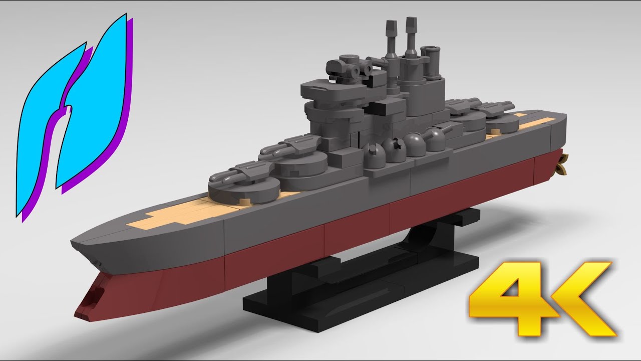 How to Build a Small Lego Battleship (MOC - 4K) #battleship #lego # ...