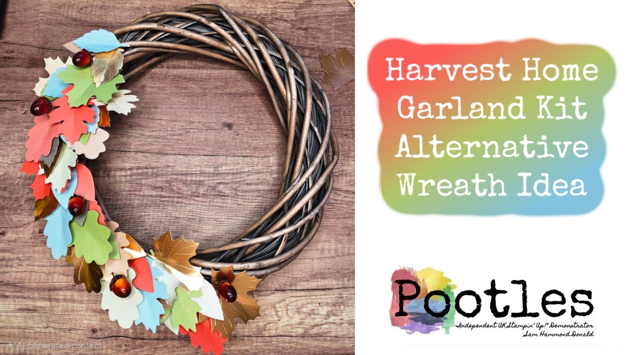 Harvest Home Garland Kit Alternative Wreath Idea - YouTube
