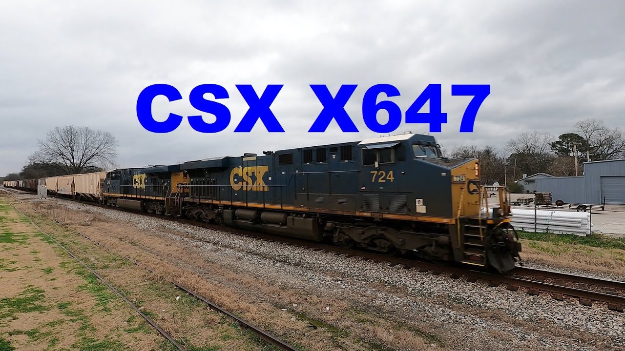 CSX X647 with 724 & 5246 - YouTube