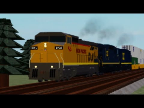 UP C44-9W Leads CSX Q015 in Ro-Scale A&G (2015) - YouTube