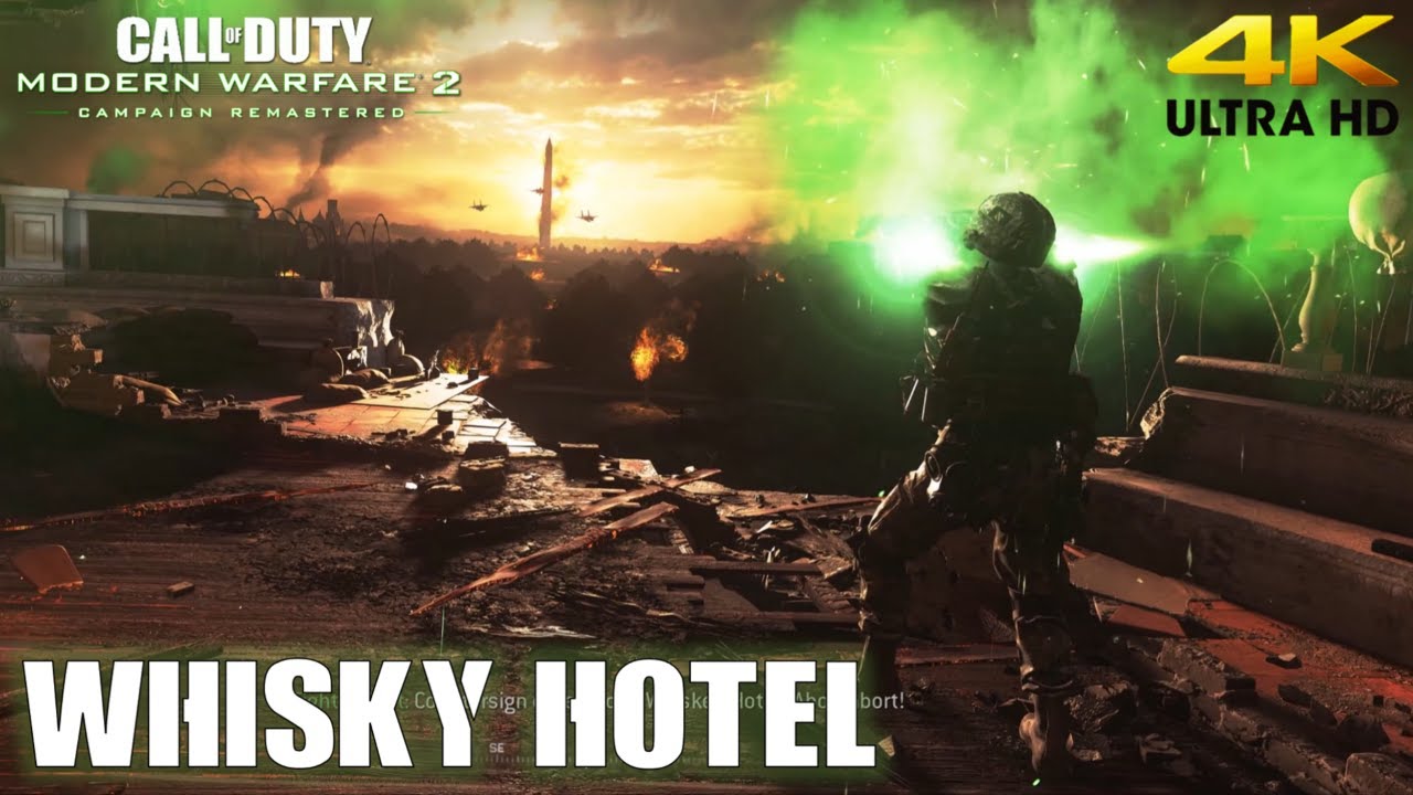 Call of Duty Modern Warfare 2 Remastered 'Whisky Hotel' Walkthrough (4K ...