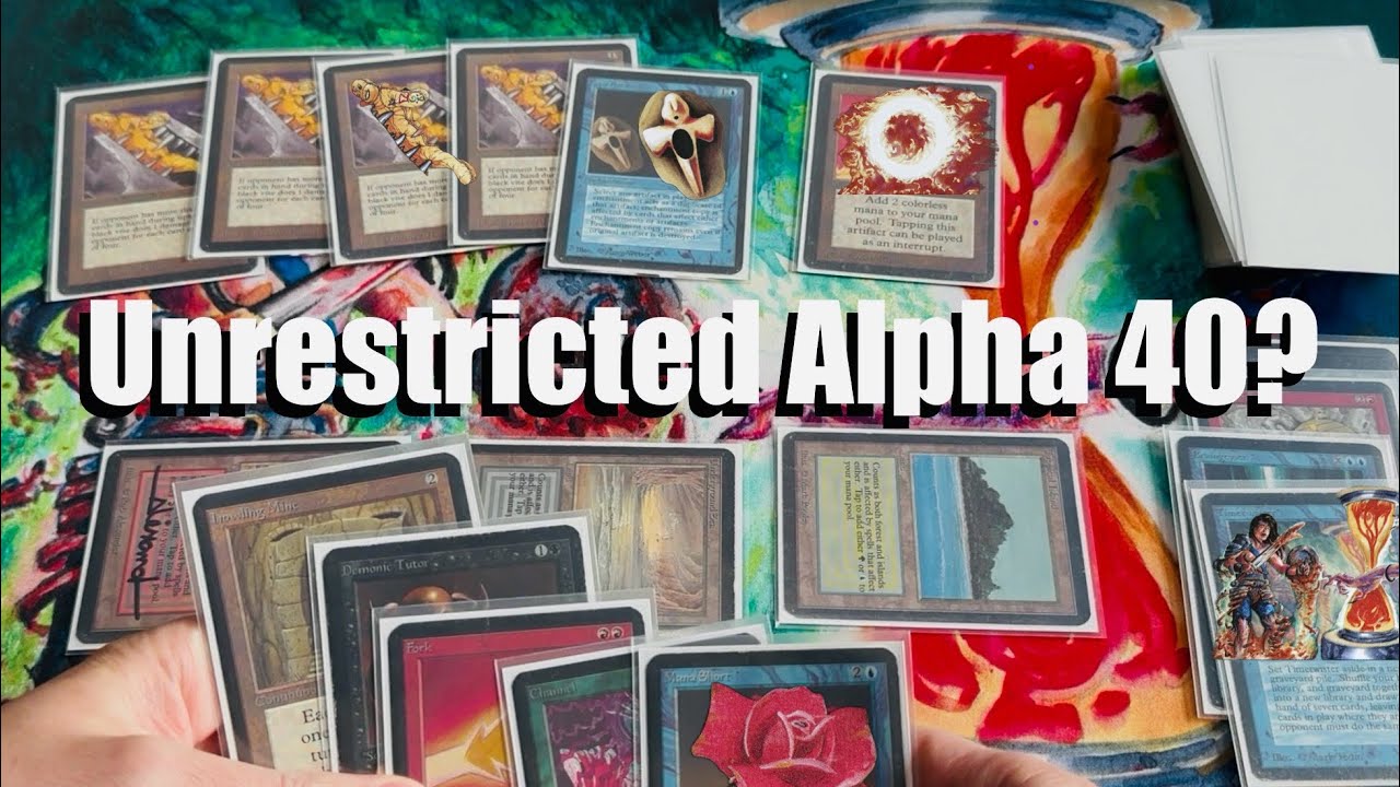 Unrestricted Alpha 40 Five Color Deck Tech - YouTube