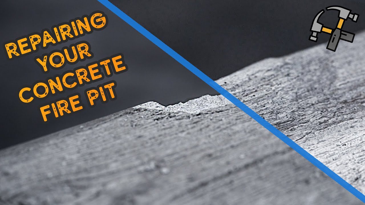 Repairing Your Concrete Fire Pit | Wood Grain - YouTube