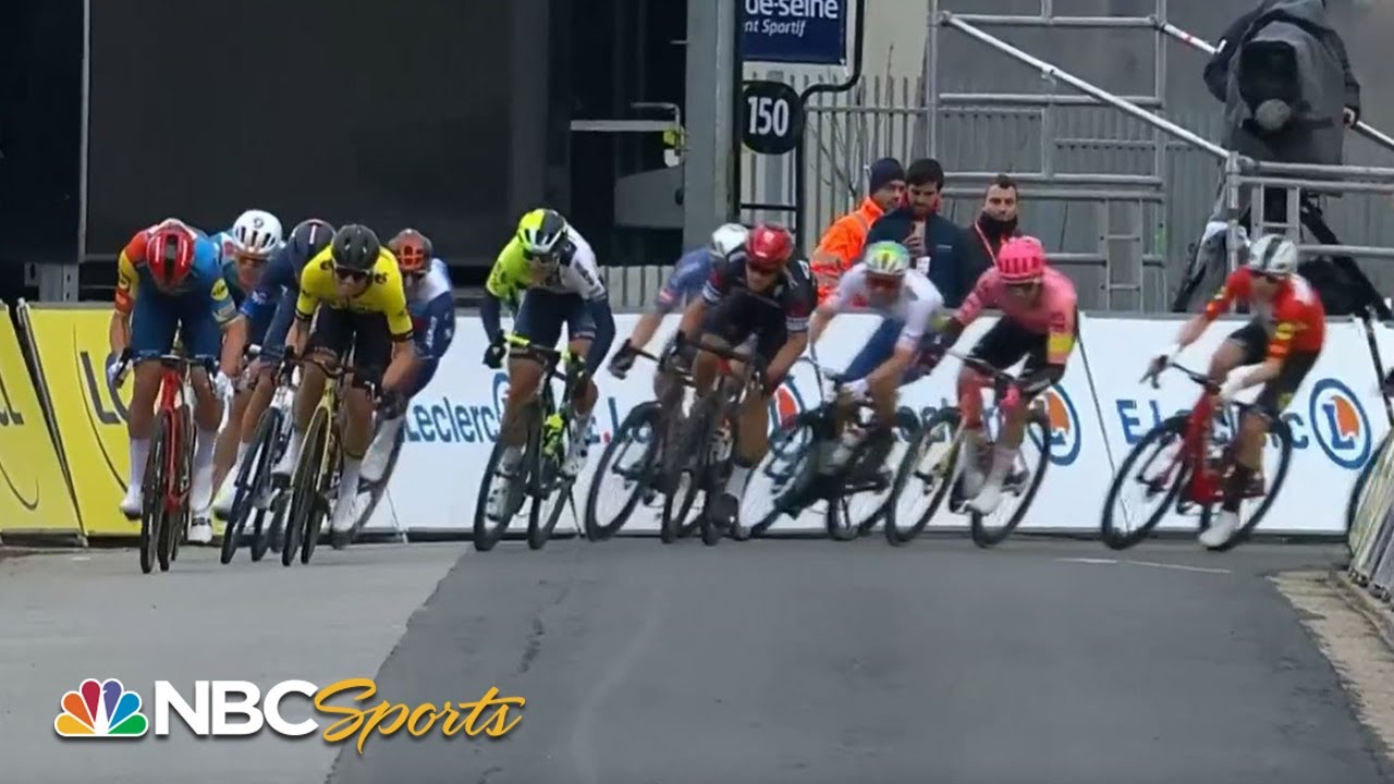 Paris-Nice Stage 1 ends in a photo finish | NBC Sports - YouTube