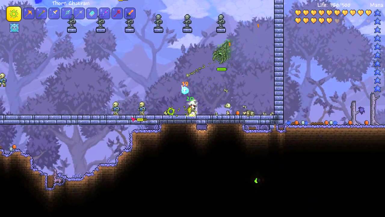 Terraria Weapon Guide: Thorn Chakram - YouTube