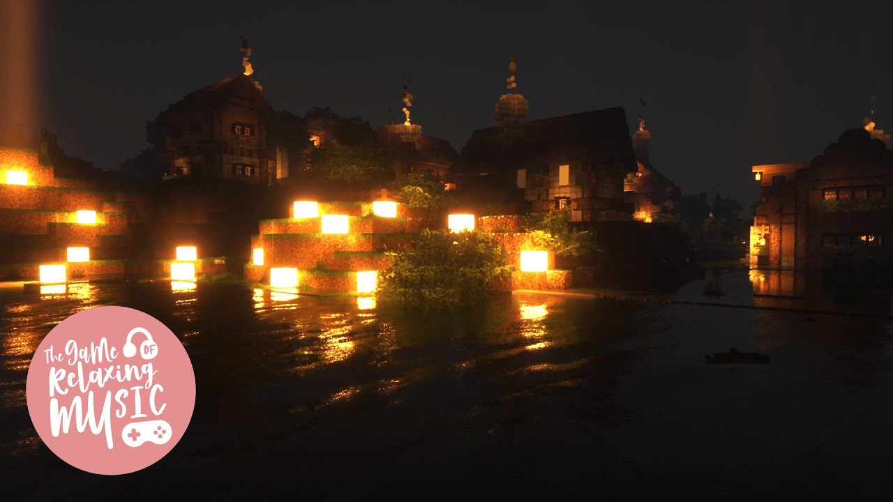 Relaxing Music with Minecraft Ambience #24, Relaxing Raining Ambience ...