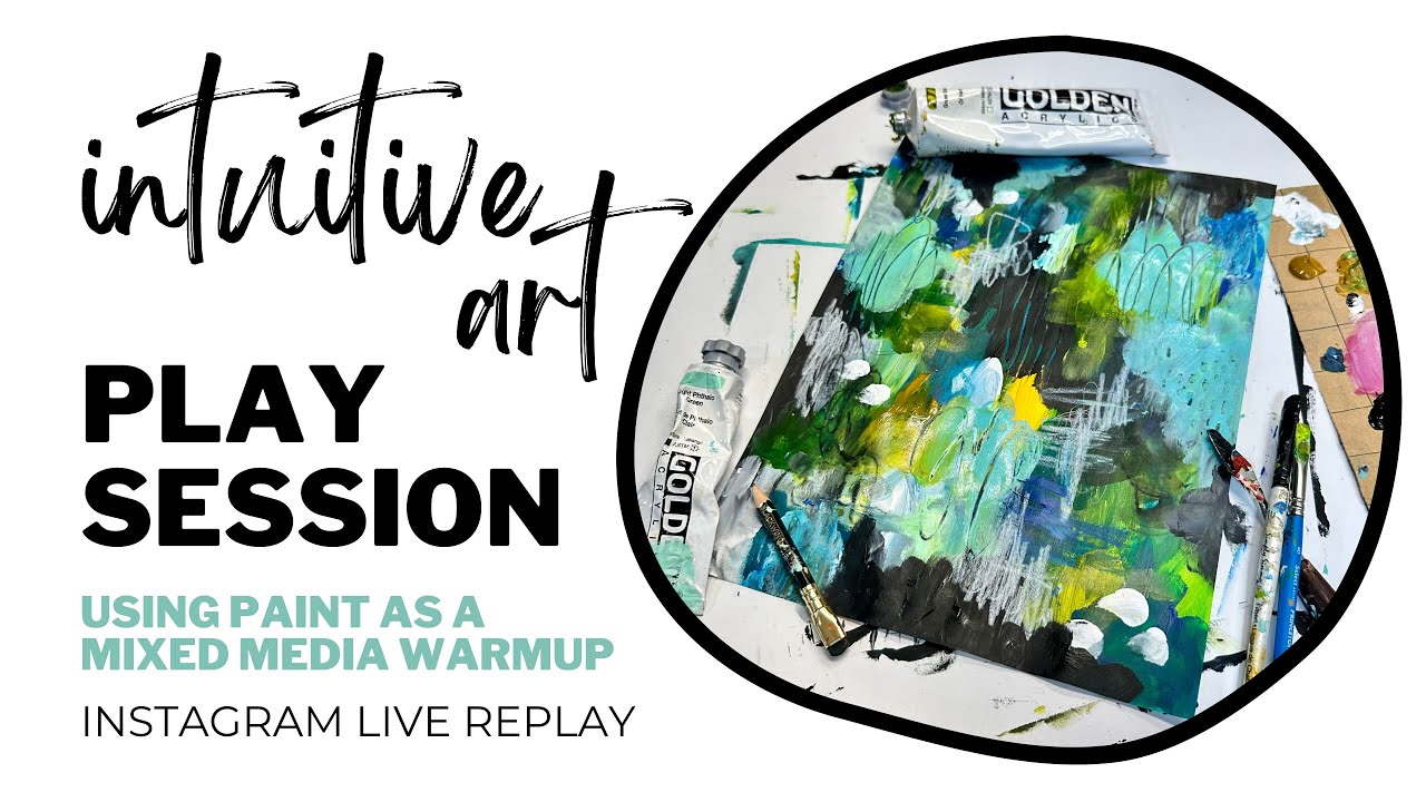 Live Replay Art Session: Throwing Paint at the Paper as a Mixed Media ...