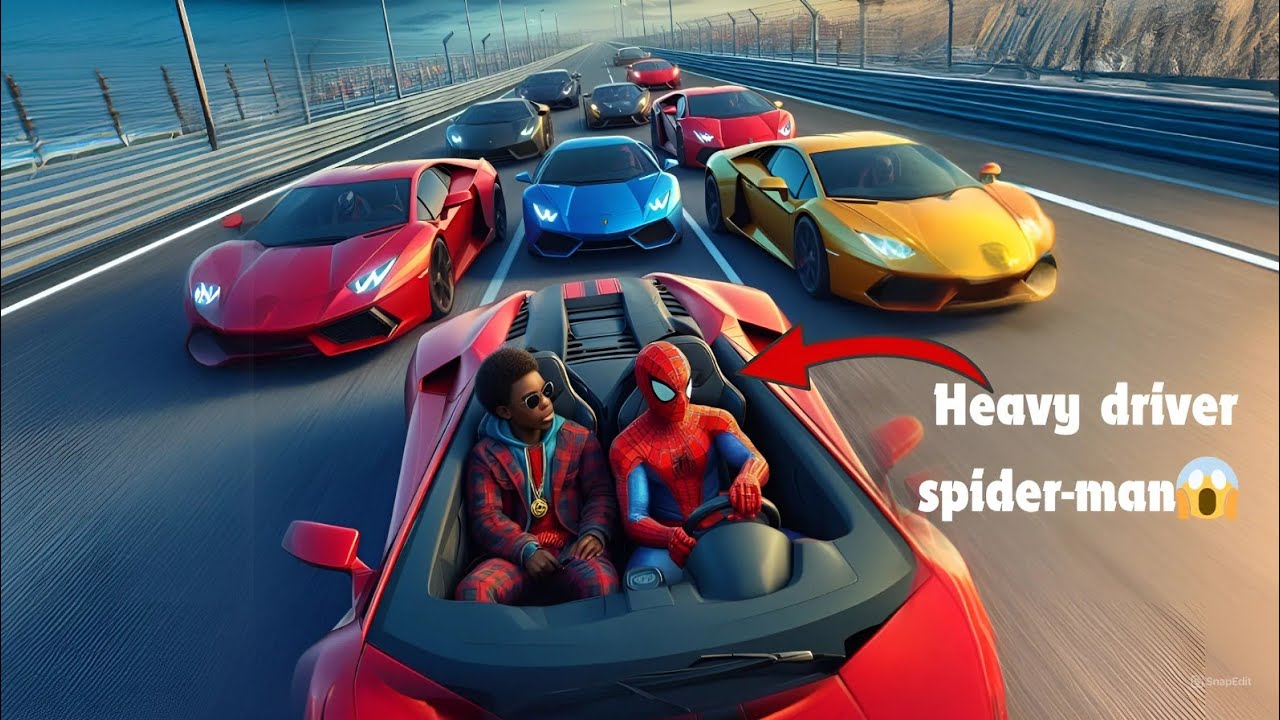 Spider-Man Driving Lamborghini 🚘🔥|| Gt Car Stunt Master 3D Gameplay ...