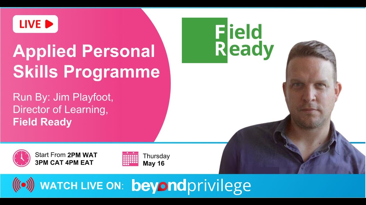 Applied Personal Skills Programme with Field Ready - YouTube