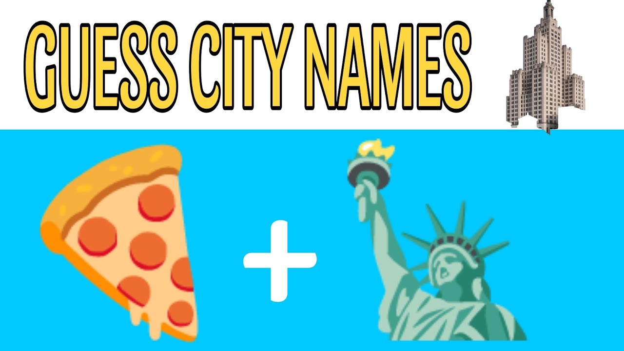 GUESS CITY NAME BY EMOJI | EMOJI CHALLENGE ||#guessbyemoji # ...