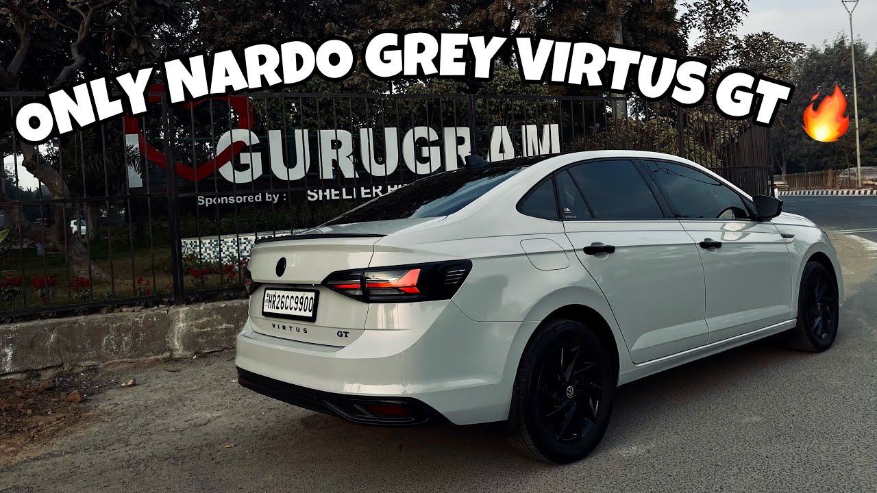 Wrapped My VIRTUS GT In NARDO GREY 🥵 - YouTube