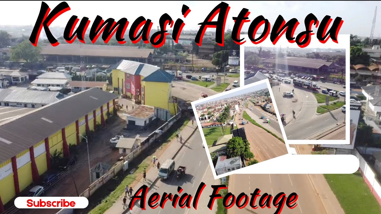 Kumasi Atonsu Aerial Footage #ghana #atonsu #centralmarket # ...