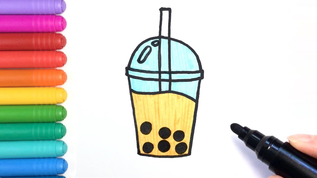 how to draw bubble tea | drawing tutorial - YouTube