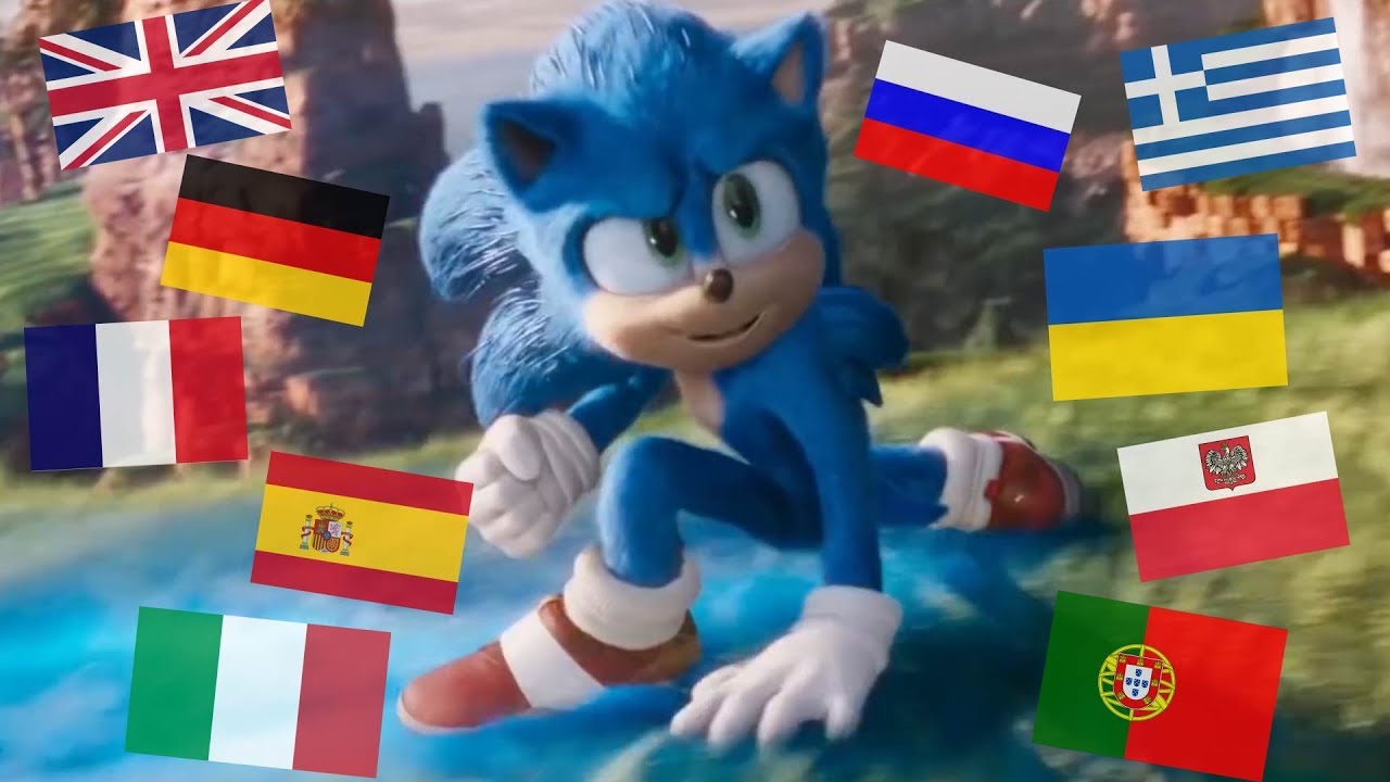 New Sonic The Hedgehog Trailer but it’s in 10 Different Languages - YouTube