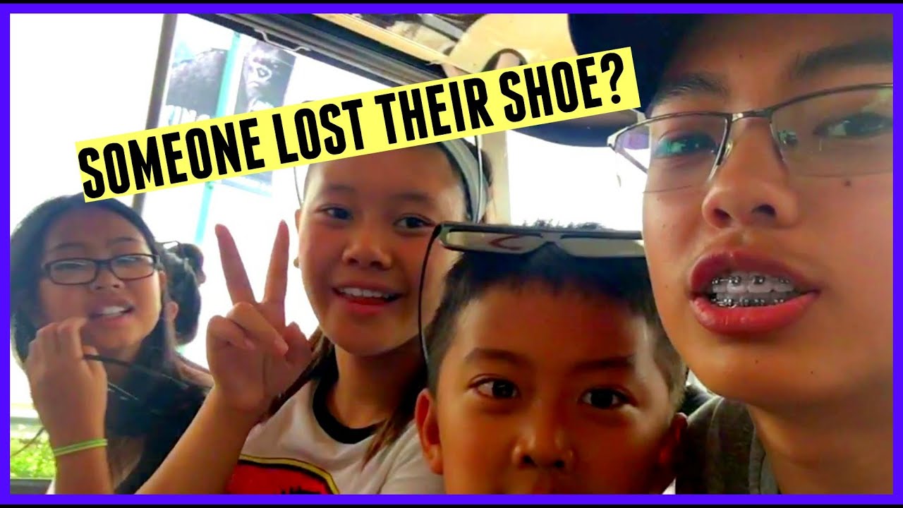 Someone lost their shoe on a ride? - YouTube