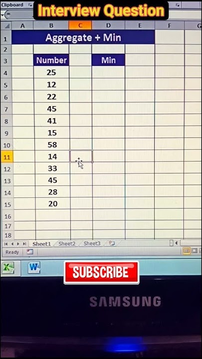 Minimum number #excel #exceltricks #exceltips #exceltutorial #excelformula #shortfeed # ...