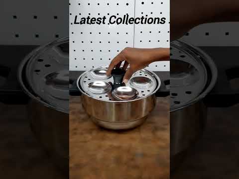 Stainless Steel Kitchen items#idlipot#mangal&mangal#salem#viral#trending#twoinonetamil