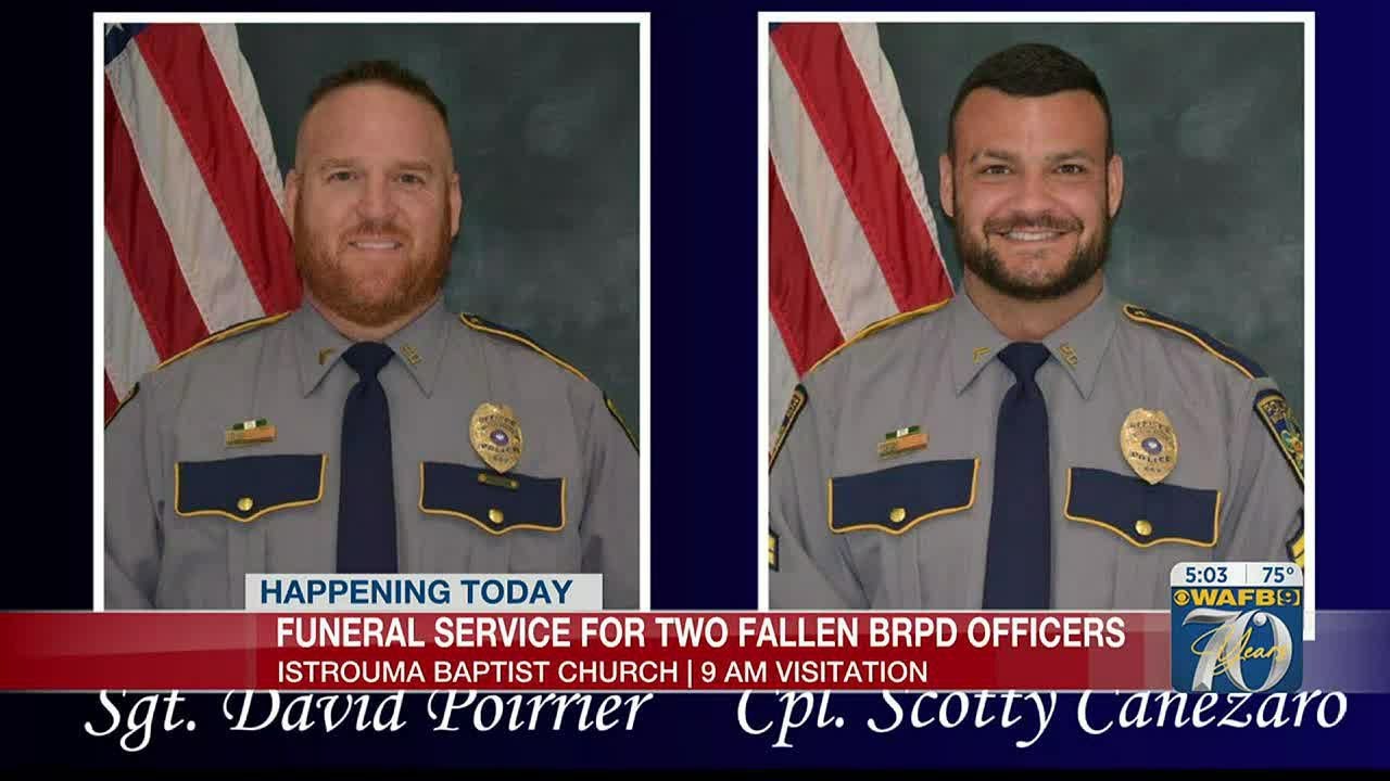 Joint service to honor fallen BRPD officers - YouTube