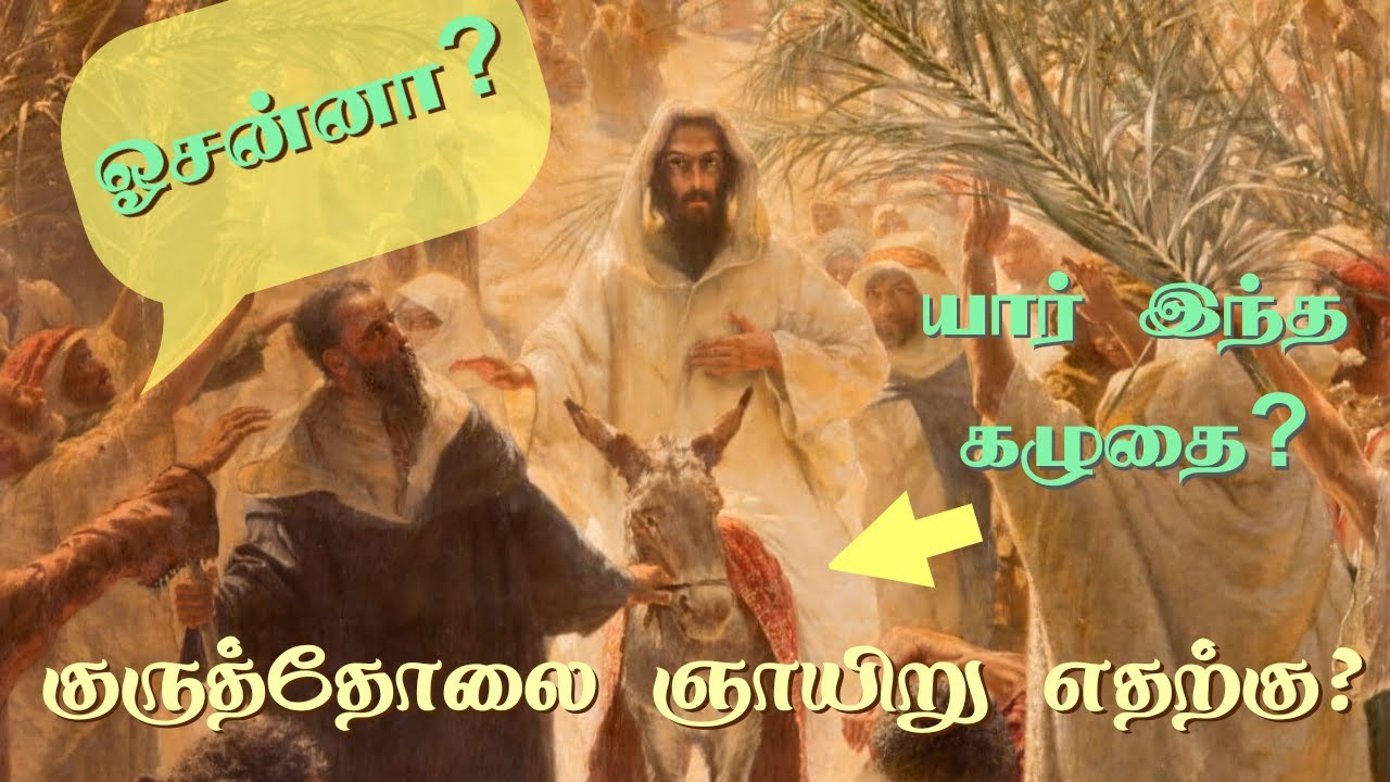 குருத்தோலை ஞாயிறு எதற்கு? Why Palm Sunday? Explained in Tamil ...